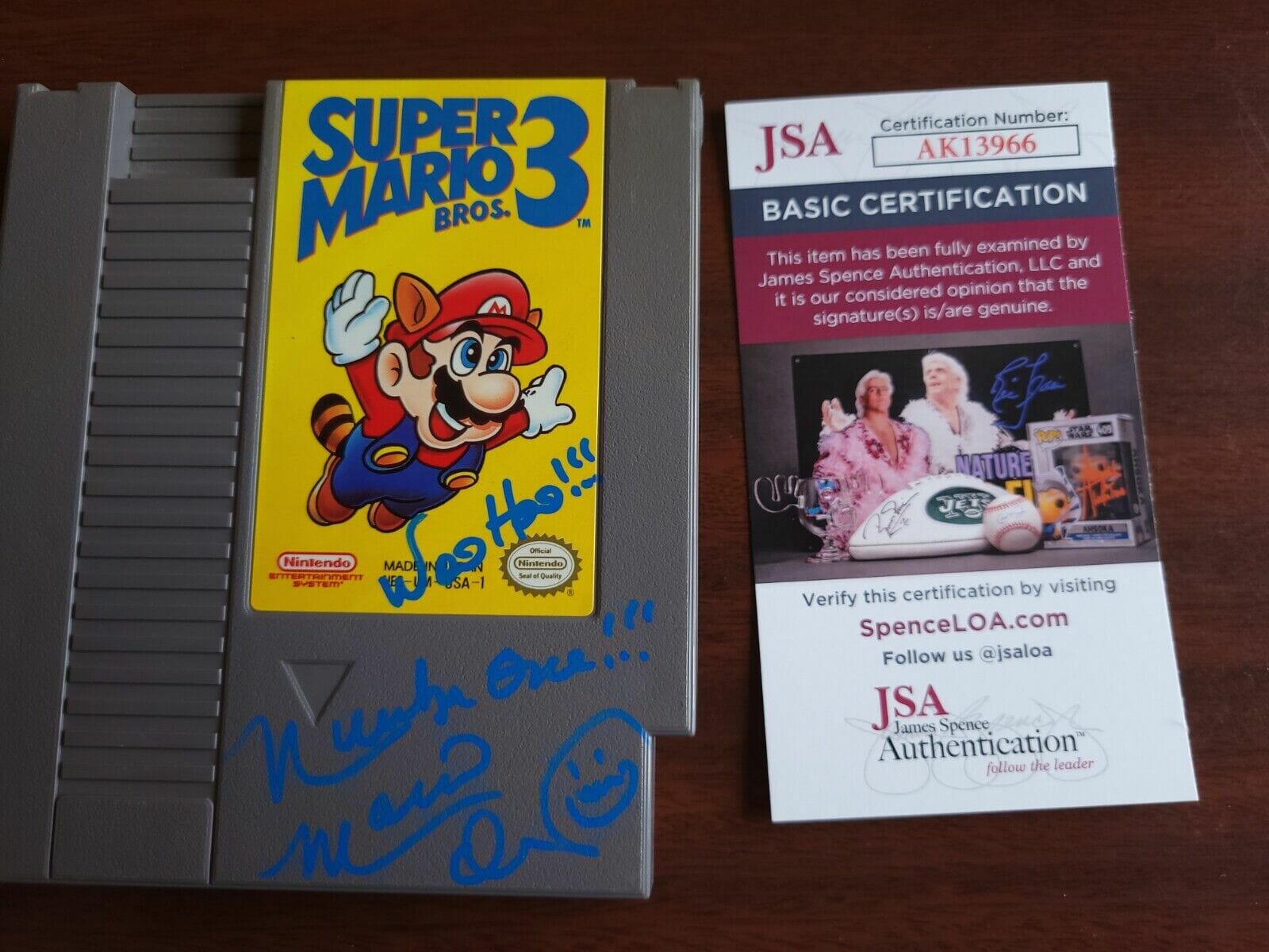 CHARLES MARTINET AUTOGRAPHED SUPER MARIO BROS 3 NINTENDO NES GAME ...