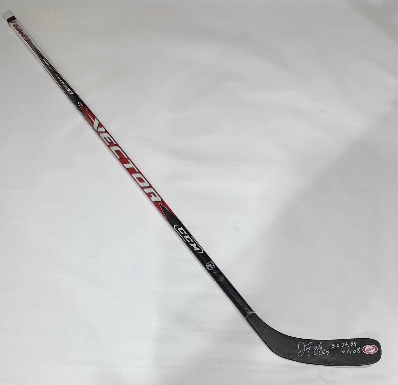 DARREN MCCARTY SIGNED HOCKEY STICK DETROIT RED WINGS 4 CUPS INSCRIPTION ...