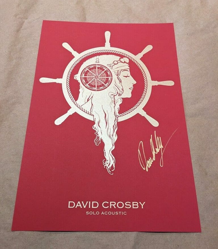 David Crosby REAL hand SIGNED 12x18" Promo Poster #1 COA Stills Nash Young Opens in a new window ...