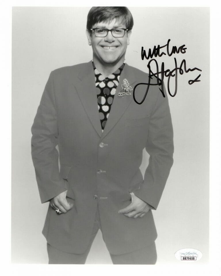 Elton John Signed Autograph 8x10 Photo Honky Chateau Empty Sky W Jsa