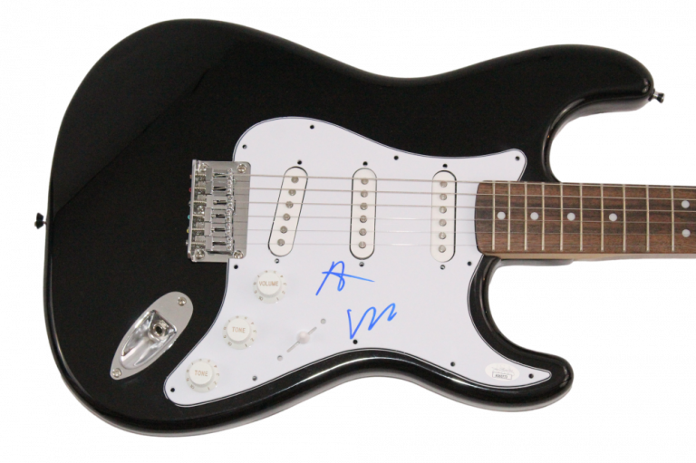 Fall Out Boy Signed Autograph Fender Guitar - Pete Wentz & Patrick ...