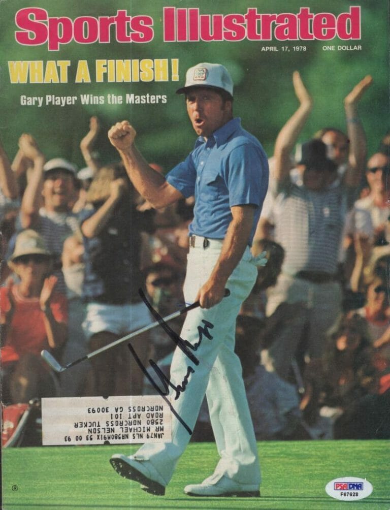 GARY PLAYER MASTERS SIGNED AUTO SIGNED AUTOGRAPHED SPORTS ILLUSTRATED ...