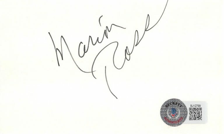 Marion Ross Happy Days Authentic Signed 3x5 Index Card Autographed BAS ...