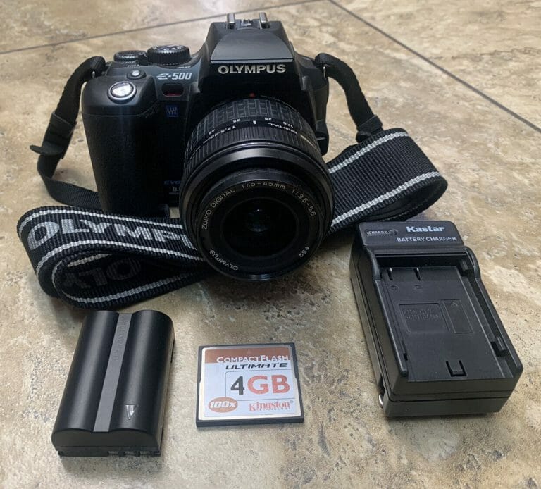 Olympus E-500 EVOLT 8MP Digital SLR Camera w Olympus Zuiko 17.5-45mm 1:3.5-5.6 + Opens in a new ...