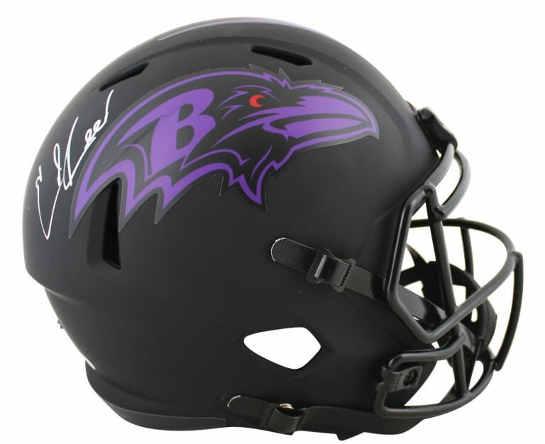 Ravens Ed Reed Authentic Signed Eclipse Full Size Speed Rep Helmet BAS ...