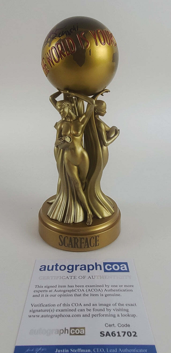 Scarface Cast Autographed Rare Official World Is Yours Statue ACOA ...