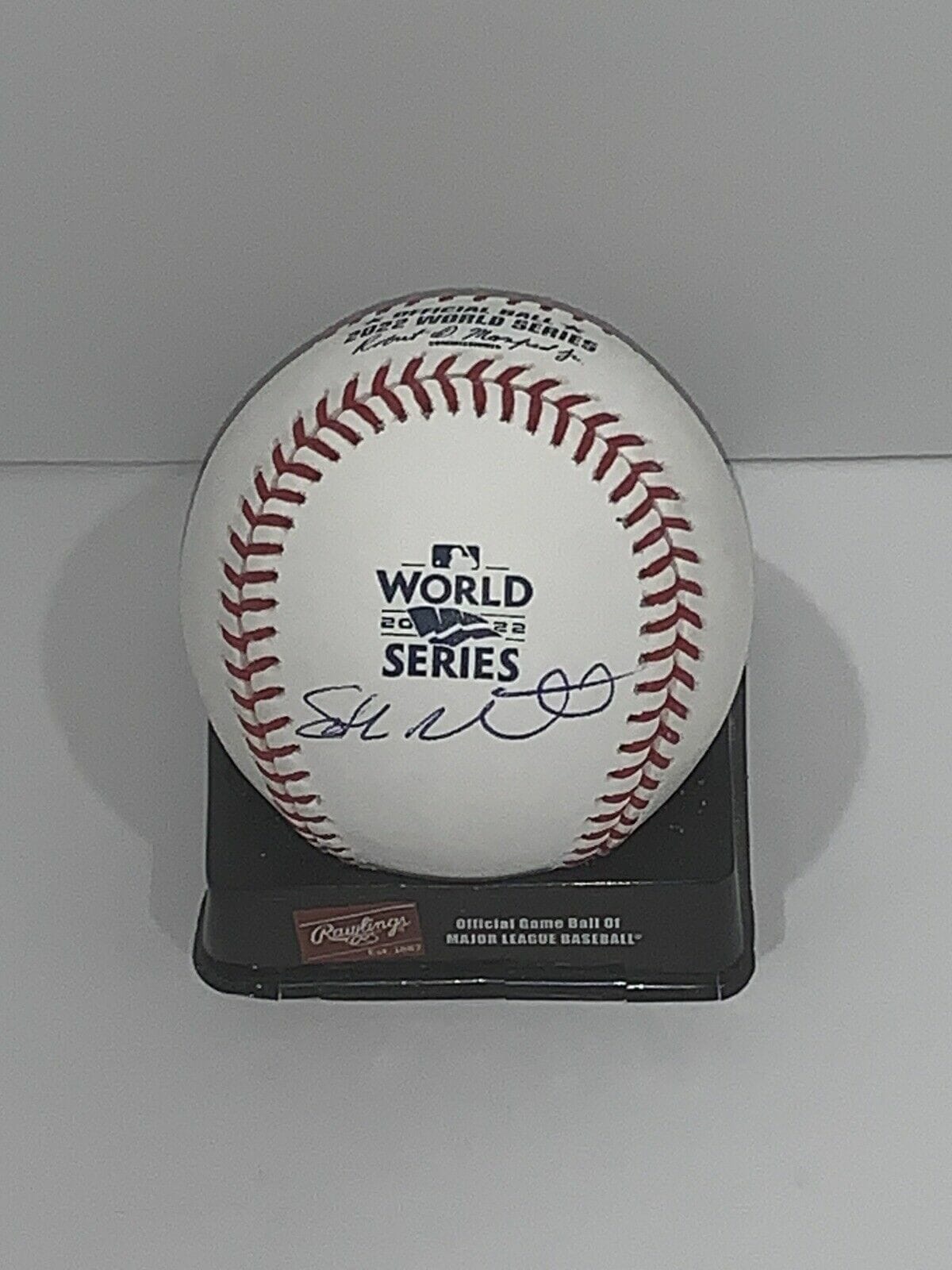 SETH MARTINEZ SIGNED 2022 WORLD SERIES BASEBALL HOUSTON ASTROS JSA COA ...