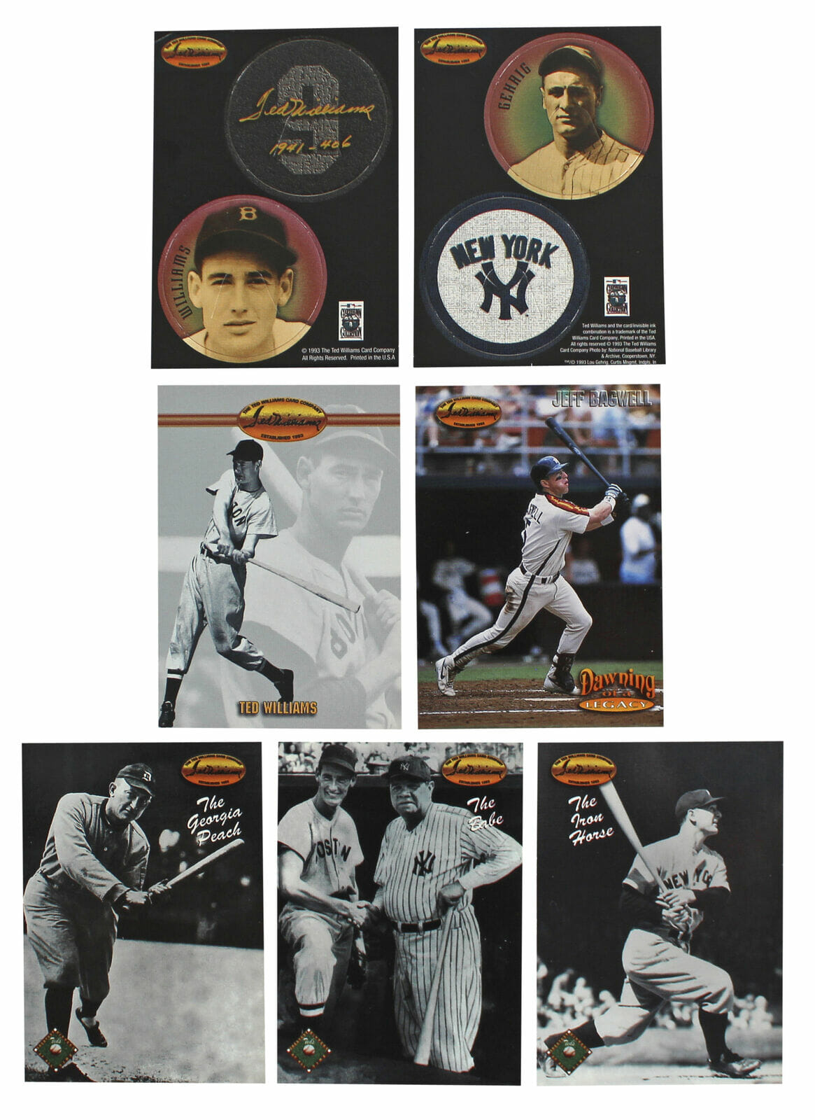 1993 Ted Williams Major League Baseball Complete Set w/ Pog Cards ...