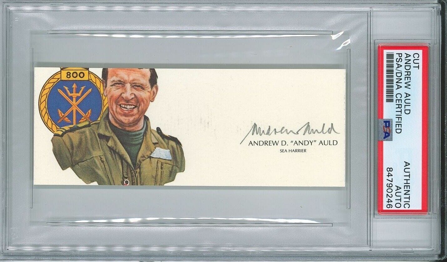 ANDREW AULD SIGNED CUT SIGNATURE PSA DNA 84790246 RAF PILOT Opens in a ...