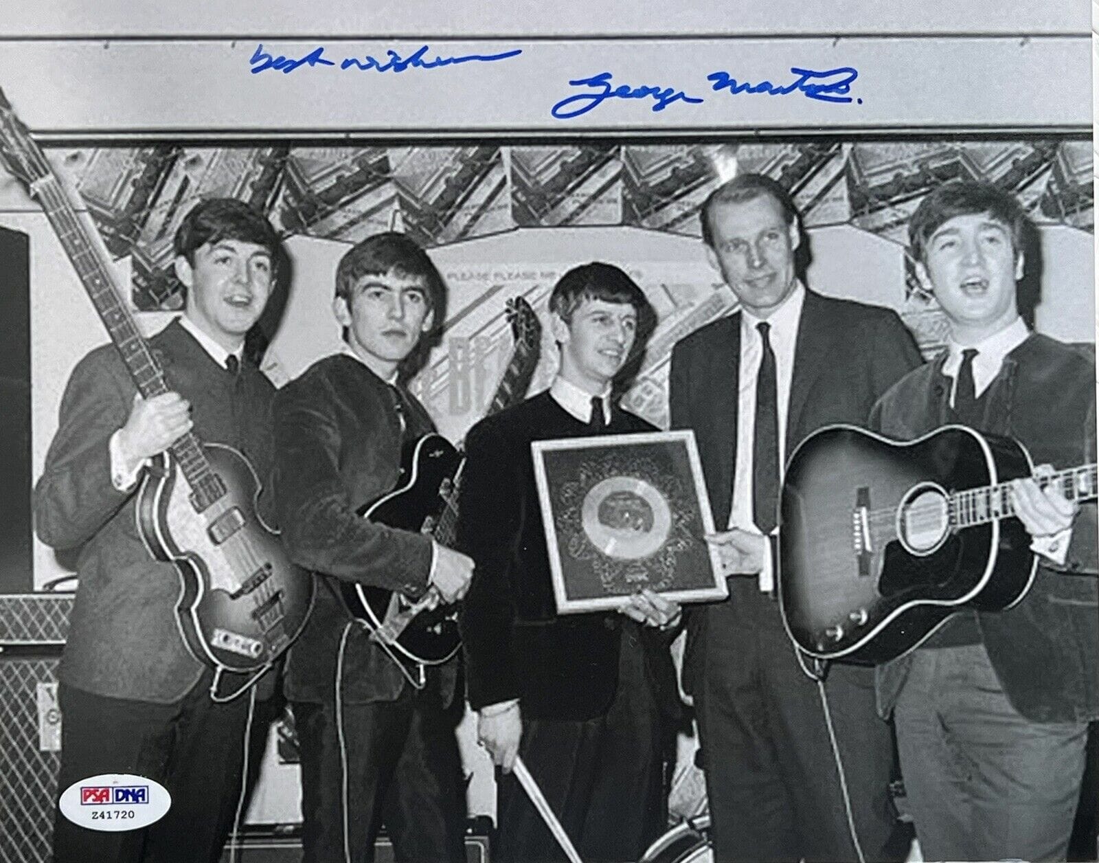 George Martin - The Beatles Record Producer SIGNED Autograph 8x10 PSA ...