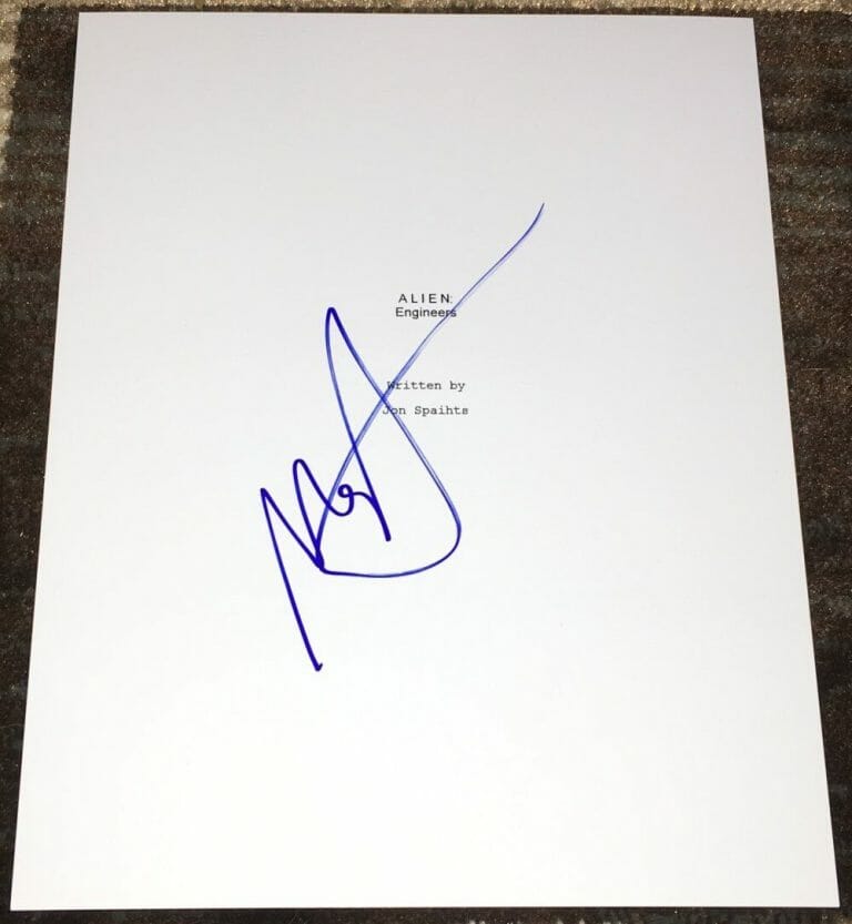 NOOMI RAPACE SIGNED AUTOGRAPH PROMETHEUS ALIEN ENGINEERS FULL SCRIPT w/PROOF Opens in a new ...