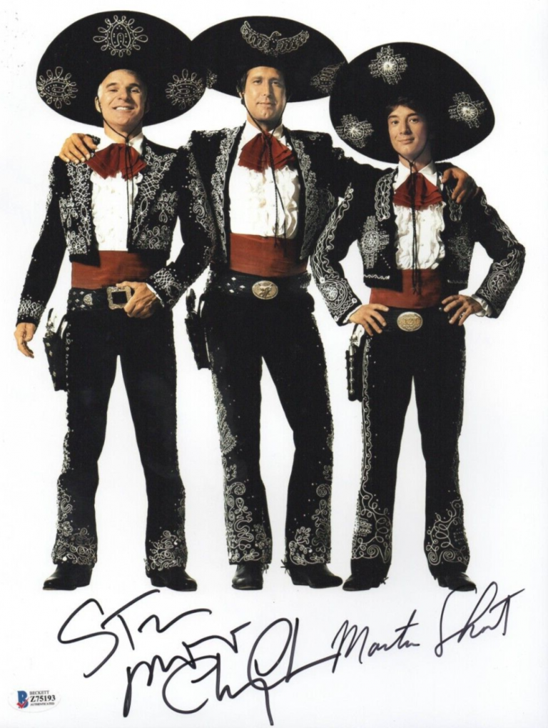 STEVE MARTIN CHEVY CHASE MARTIN SHORT THREE AMIGOS SIGNED 11X14 PHOTO ...