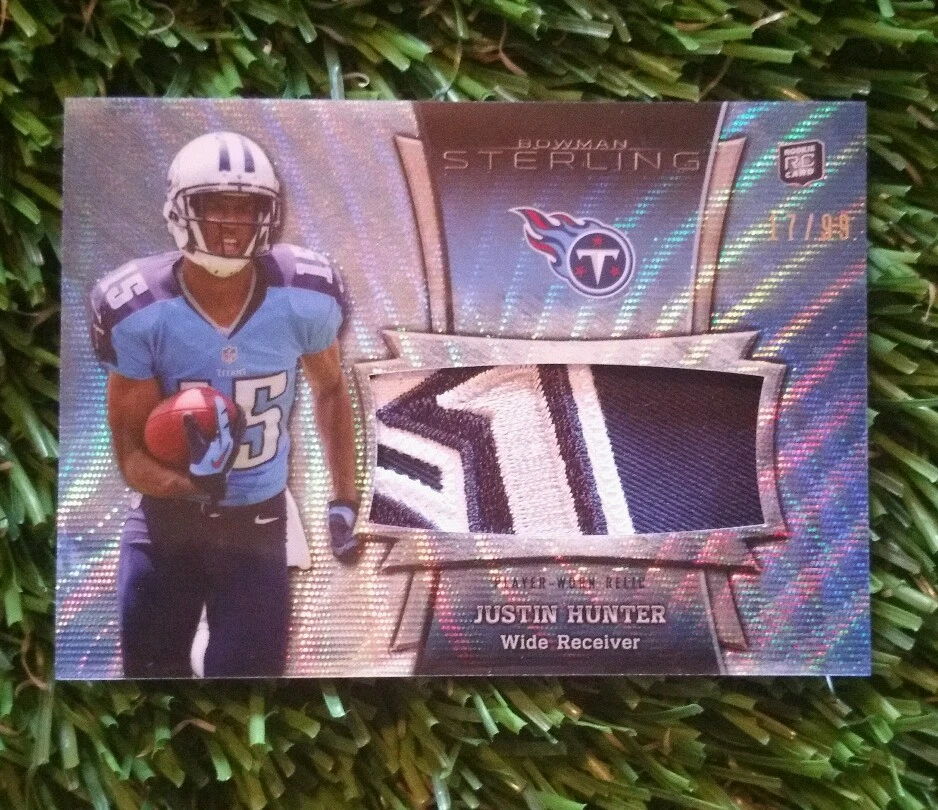 2013 Bowman Sterling JUSTIN HUNTER RC 4 Color Patch #/99 Wow | Autographia