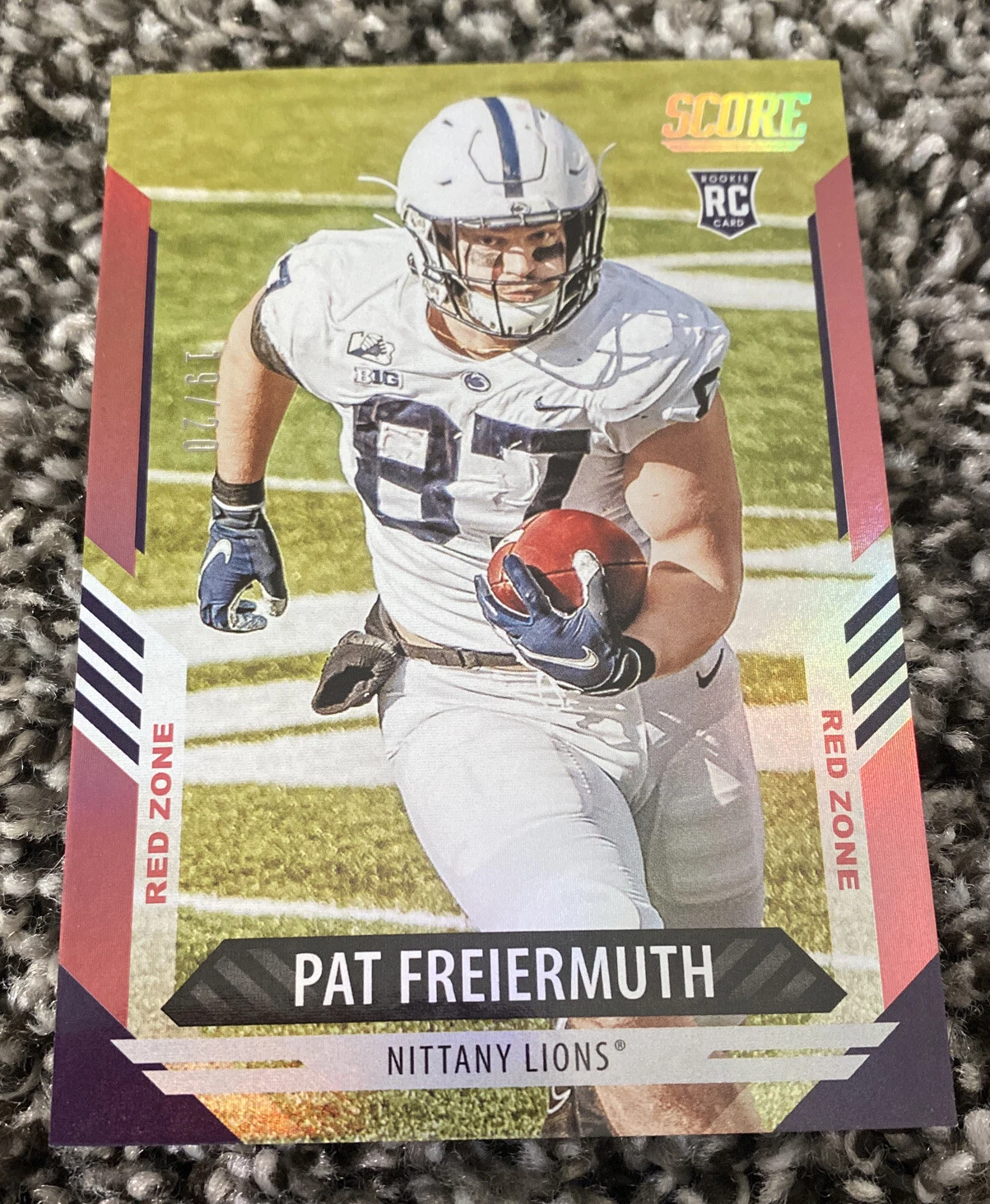PAT FREIERMUTH 2021 PANINI SCORE RED ZONE PARALLEL SSP ROOKIE CARD RC 19/20 | Autographia