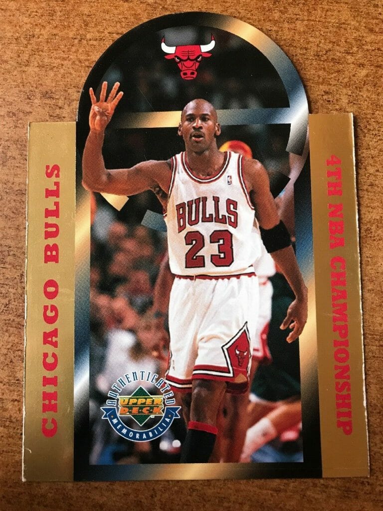 1996 UDA Chicago Bulls Commemorative Cards #NNO MICHAEL JORDAN JUMBO ...