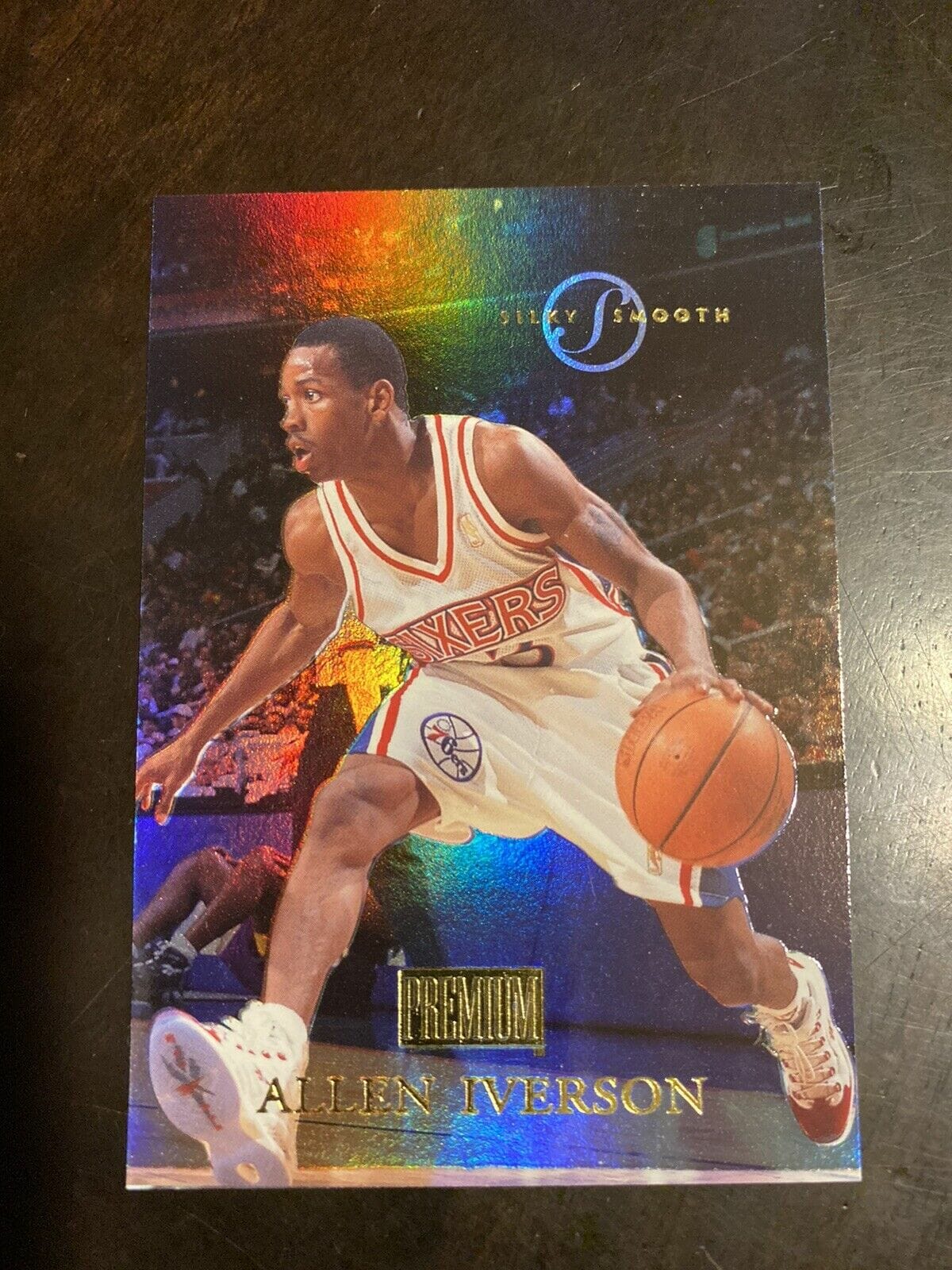 Allen Iverson 76ers 1997-98 Fleer Skybox Premium Silky Smooth NBA ...