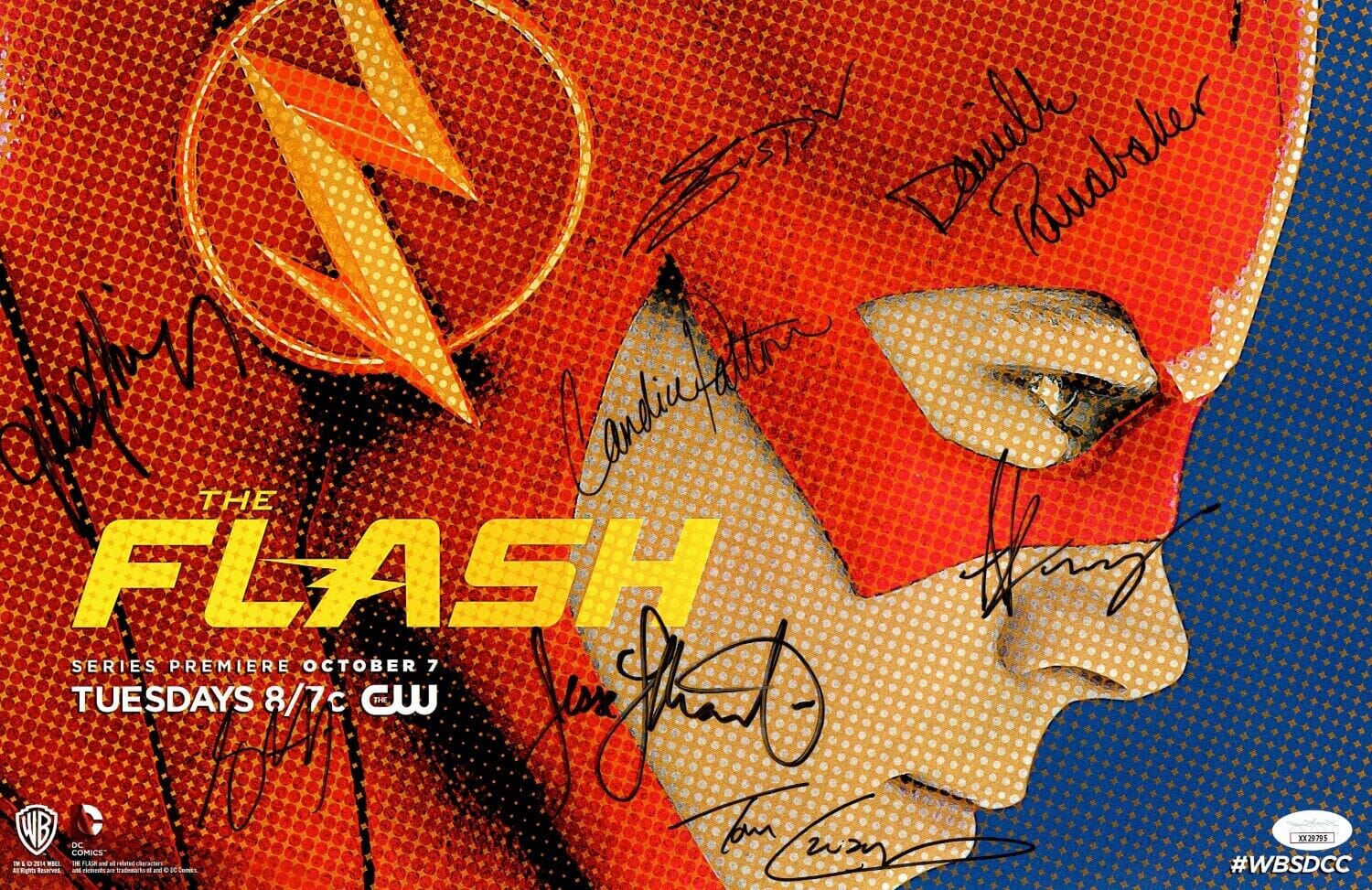 Flash Cast Signed Autograph 11X17 Poster 8 Autos Gustin Shipp Martin ...