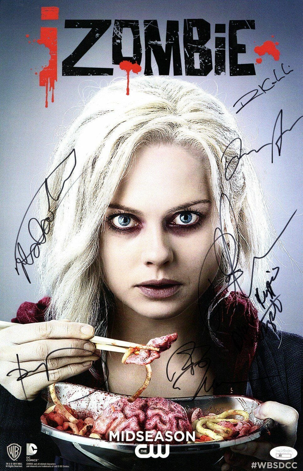 iZombie Cast Signed Autographed 11X17 Poster 7 Autos McIver Goodwin ...