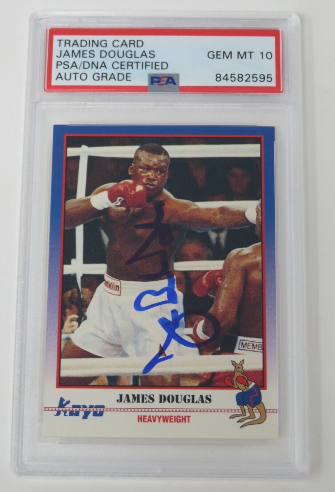 James Buster Douglas BOXING Signed Autograph 1991 Kayo Rookie Card PSA ...