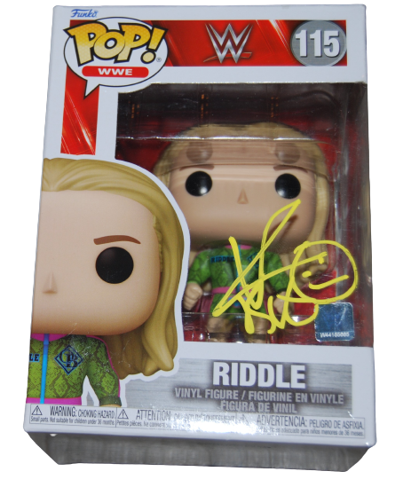 MATT RIDDLE signed (WWE) WRESLTING autographed #115 Funko Pop PSA/DNA ...