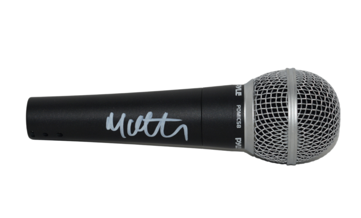 Matty Healy The 1975 Signed Autograph Microphone Band Singer Matthew ...