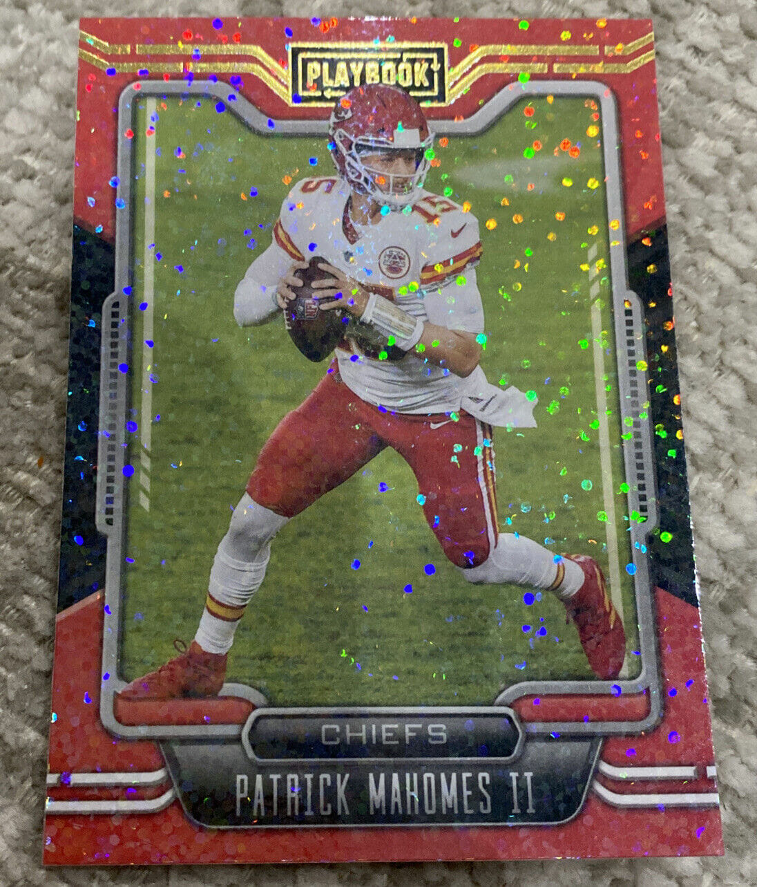 Patrick Mahomes No.48 Sparkle Parallel SSP 2021 Panini Playbook Football Card Opens in a new ...