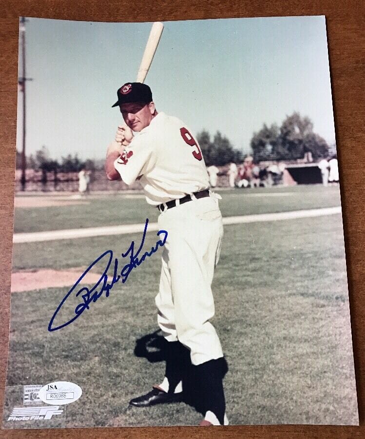 Ralph Kiner Indians Autograph 8x10 Photo Signed Jsa Coa Opens In A New Window Or Tab Autographia