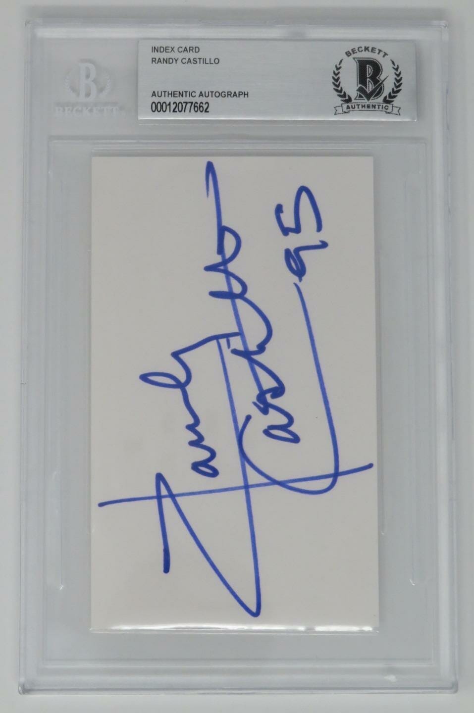 Randy Castillo OZZY OSBOURNE BAND Signed Autograph 3x5 Index Card Slab JSA BAS Opens in a new ...