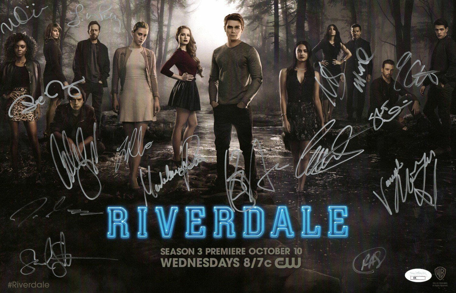 Riverdale Cast Signed Autograph 11X17 Poster 16 Autos Luke Perry ...