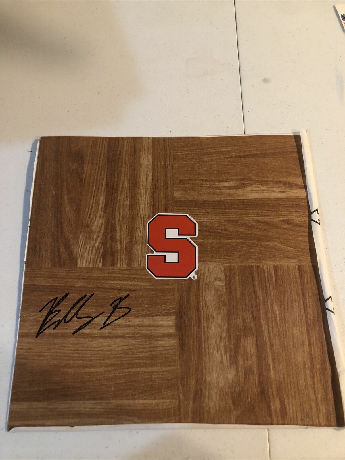 SYRACUSE ORANGE- BUDDY BOEHEIM SIGNED AUTOGRAPH 12x12 FLOORBOARD COA ...