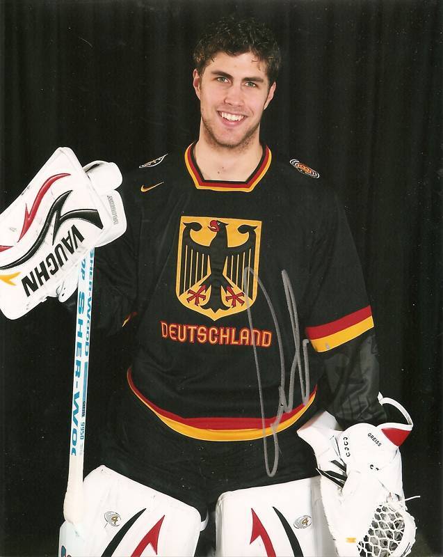 Thomas Greiss SHARKS Signed Auto 8x10 PHOTO Team Germany Opens in a new ...