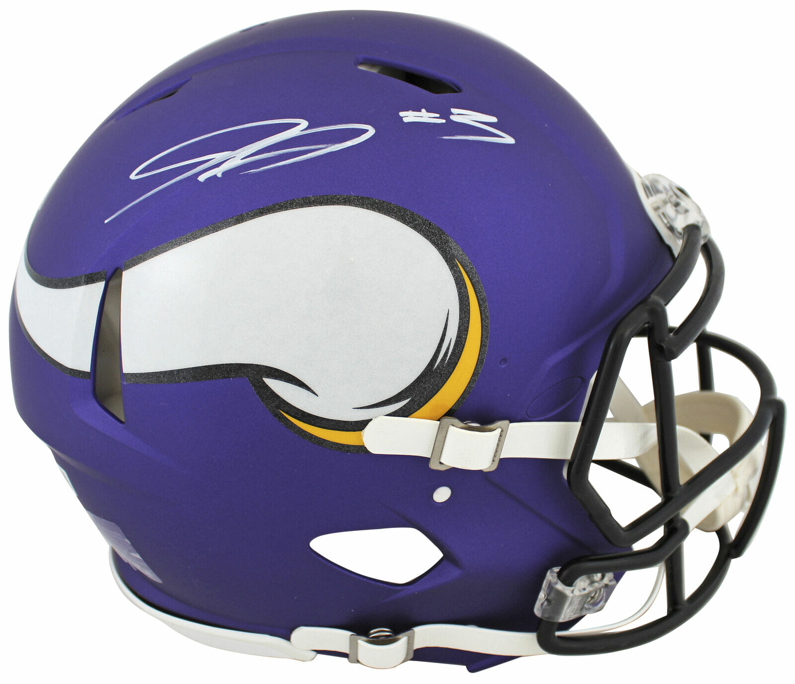Vikings Jordan Addison Signed Full Size Speed Proline Helmet BAS ...