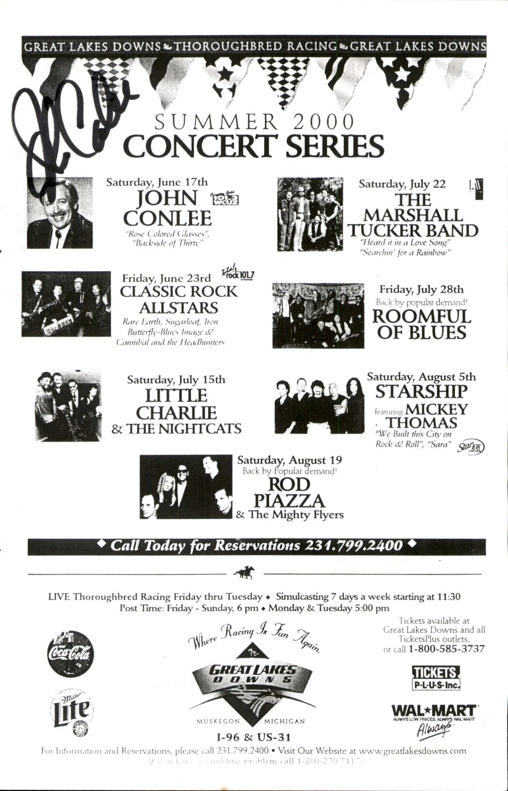 John Conlee Signed 2000 Country Music Concert Flyer | Autographia