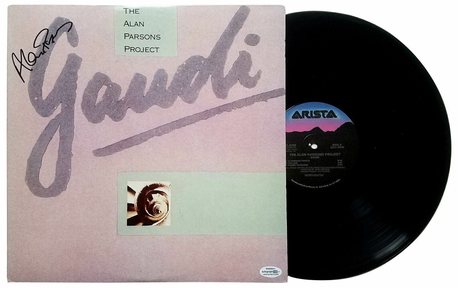 Alan Parsons Project Autographed Signed Gaudi Record Album LP ACOA ...