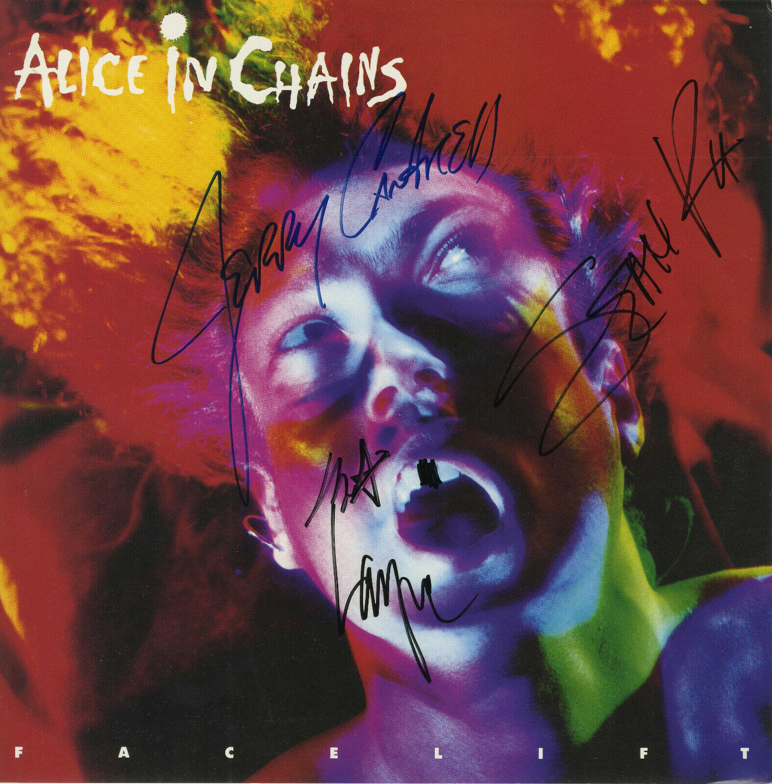 Alice in Chains Facelift 12x12" Album Flat, Layne Staley & Mike Starr, Jerry, +1 Opens in a new ...