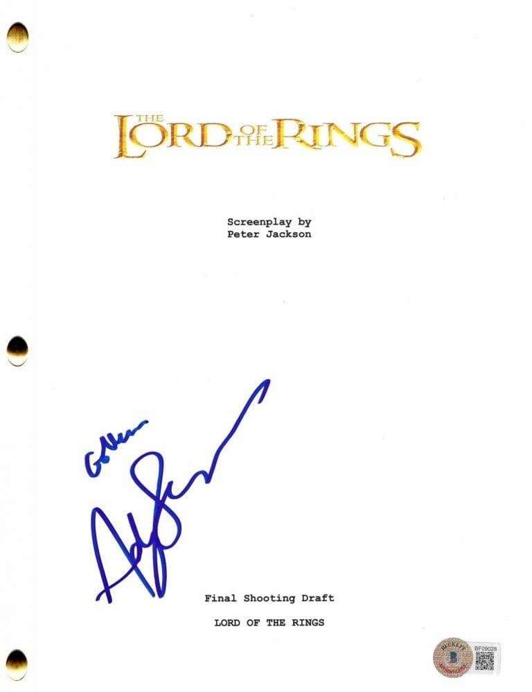 Andy Serkis Signed Lord Of The Rings Signed Full Script Autograph ...