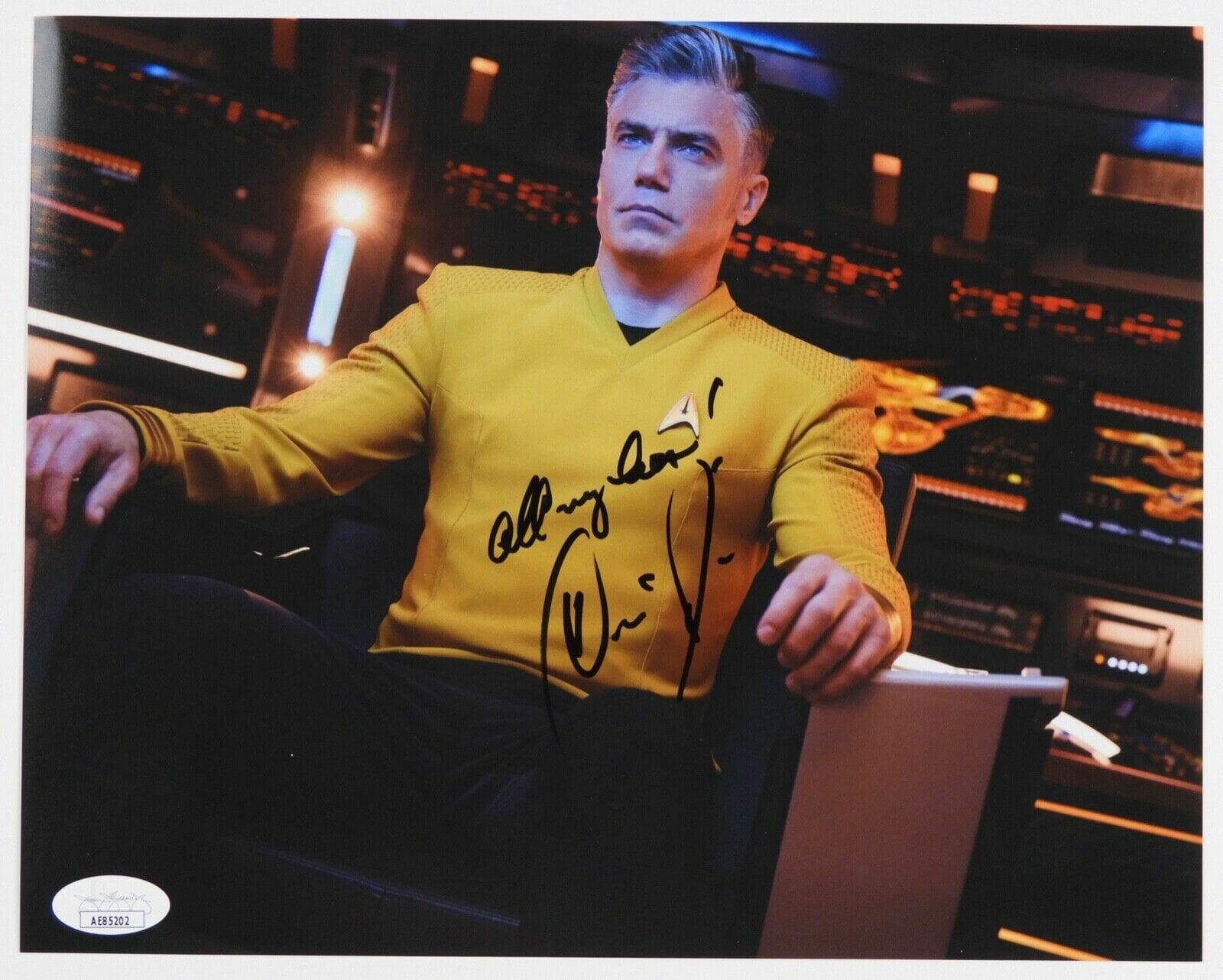 Anson Mount Signed Autograph JSA Star Trek Strange New Worlds 8 x 10 ...