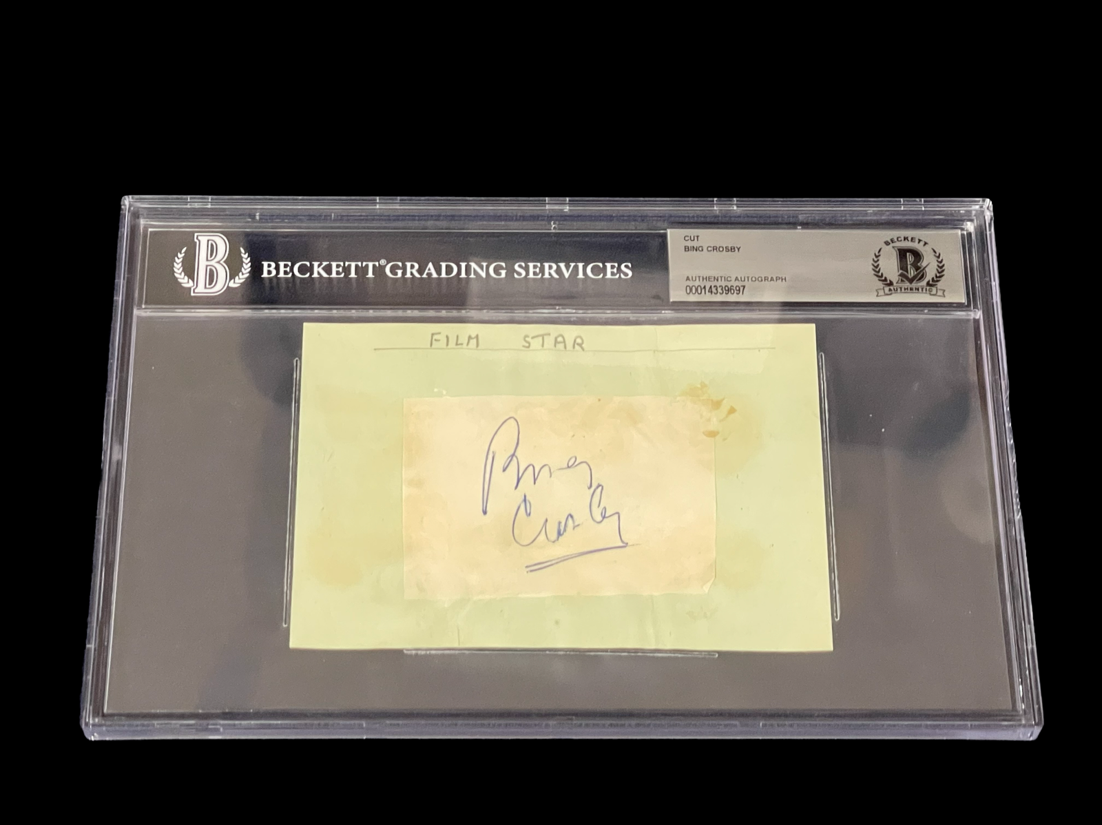 Bing Crosby White Christmas Going My Way Rare Signed Autograph BAS ...