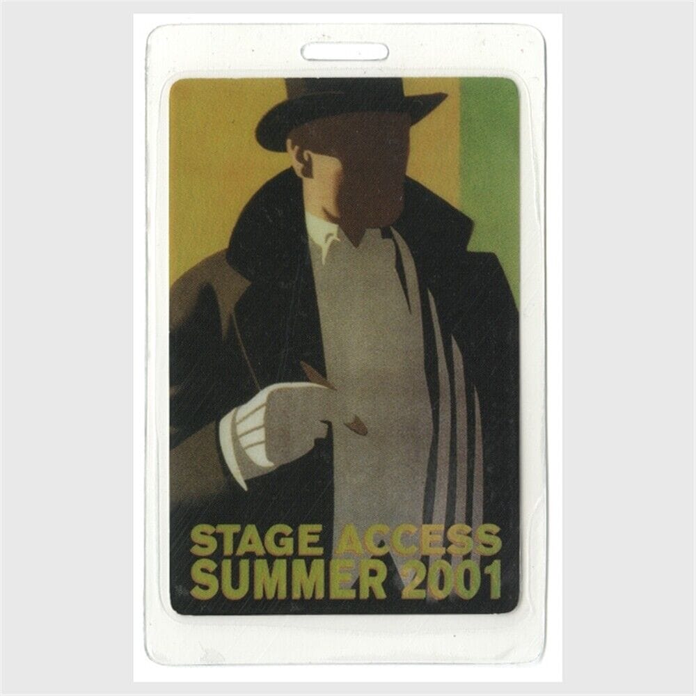 Bob Dylan authentic 2001 concert tour Laminated Backstage Pass summer ...