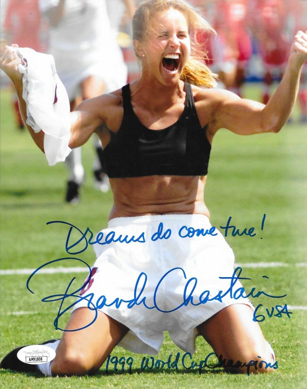 Brandi Chastain USWNT signed Team USA Soccer 8x10 photo autographed #5 ...