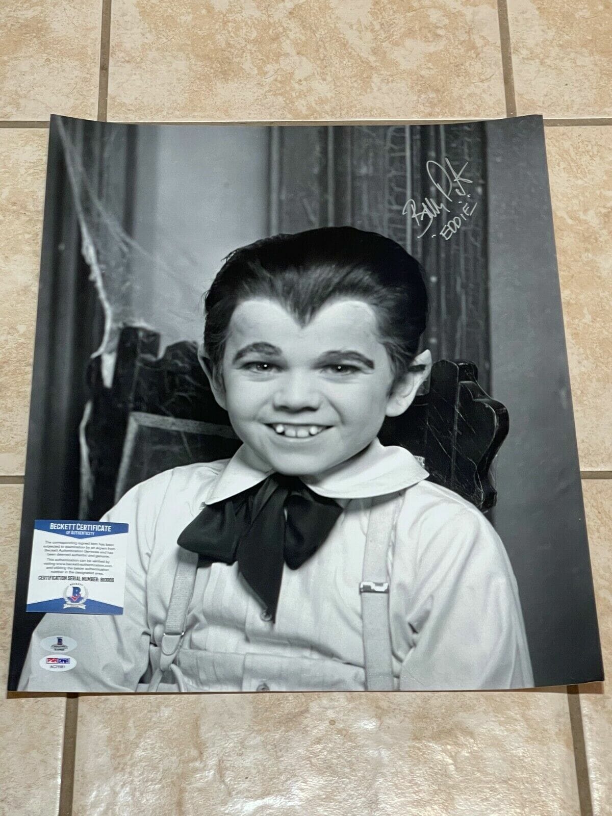 Butch Patrick The Munsters Eddie Rare Signed Autograph 16x20 BAS ...