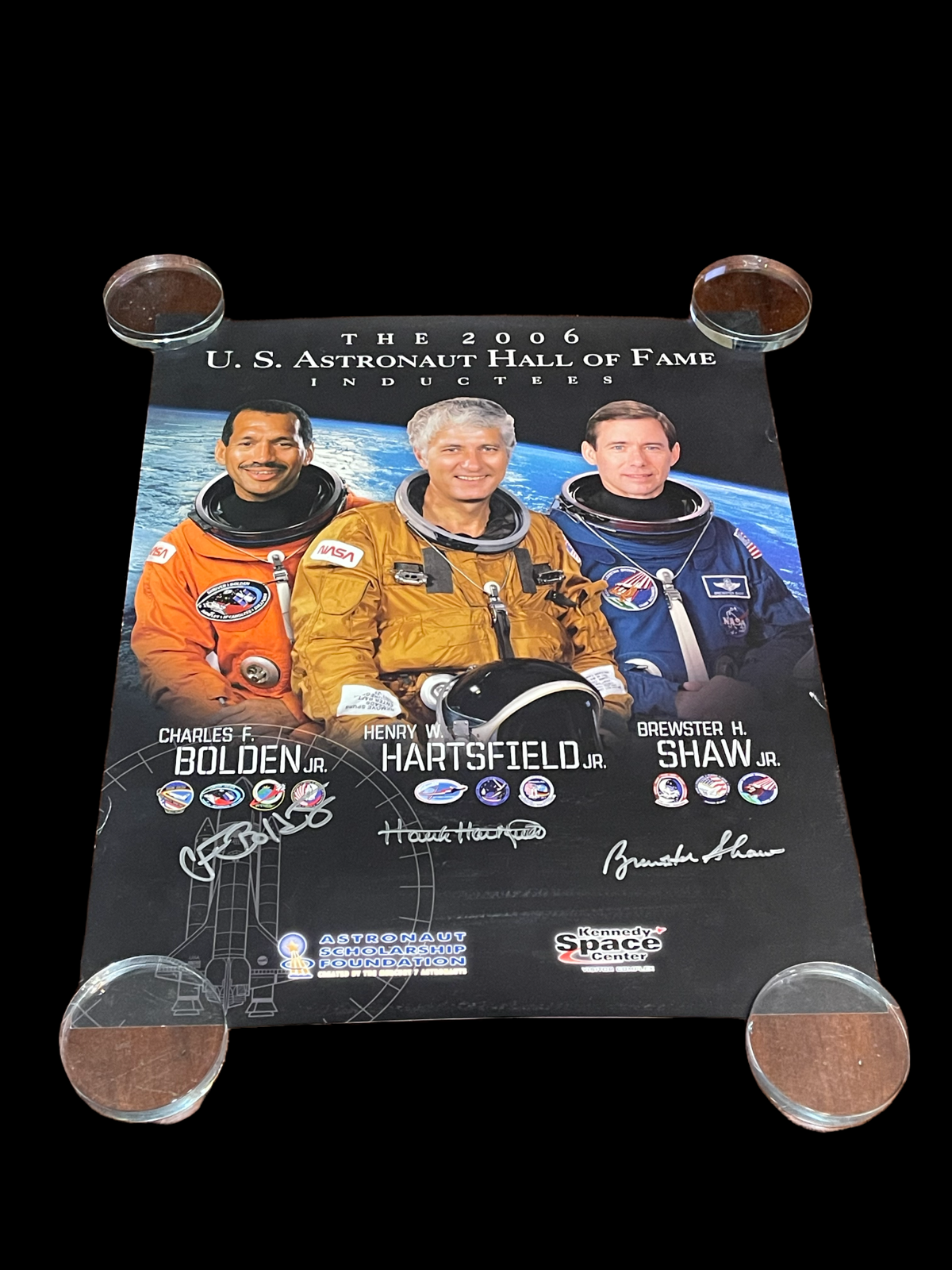 Charles Bolden Henry Hartfield Shaw NASA Astronaut Signed Autograph ...