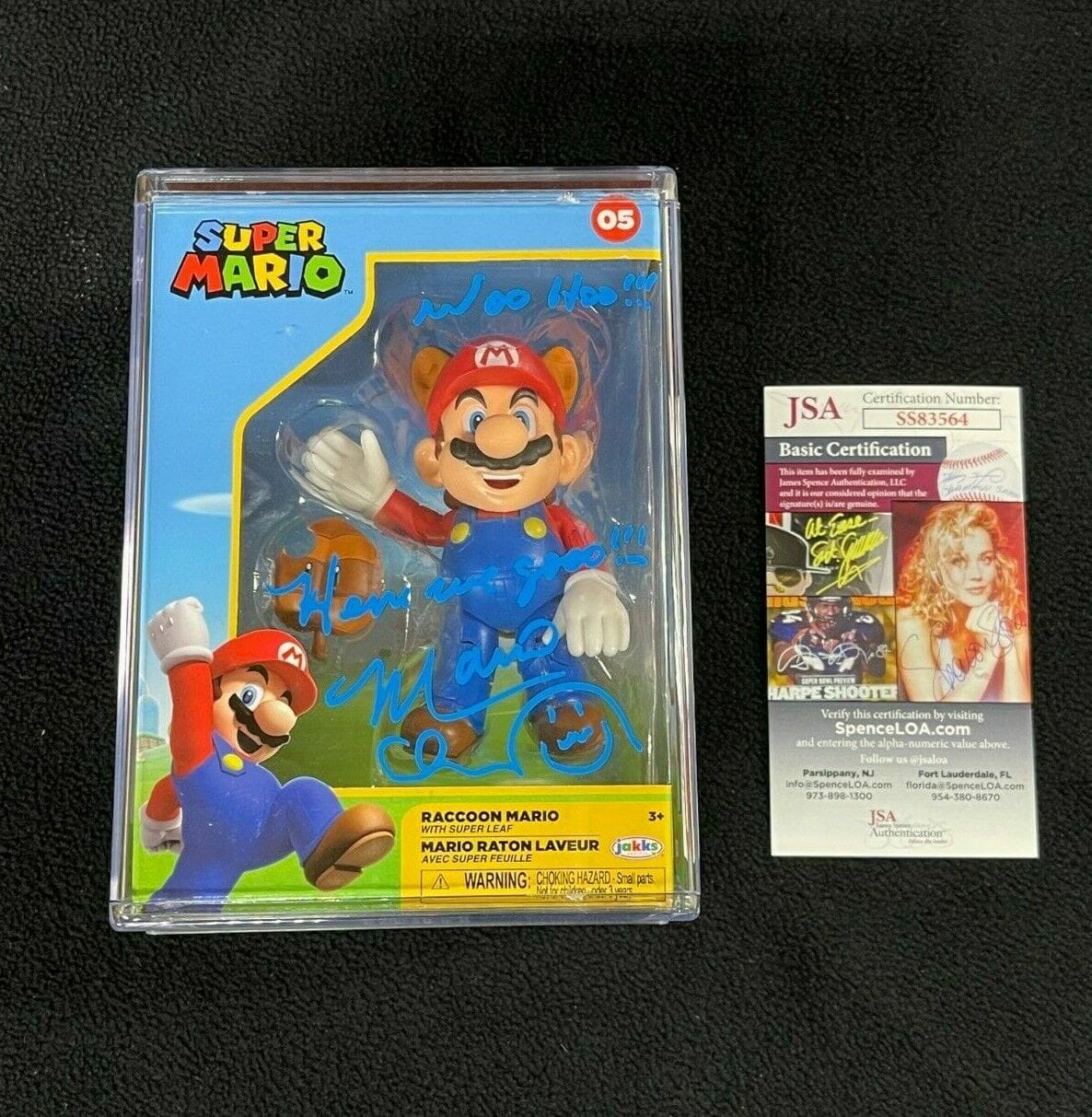 Charles Martinet Signed & Inscribed Super Mario Jakks Pacific Figure ...