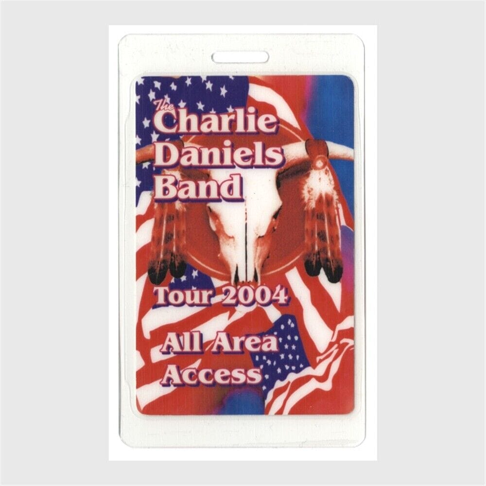 Charlie Daniels Band 2004 concert tour All Access Laminated Backstage ...