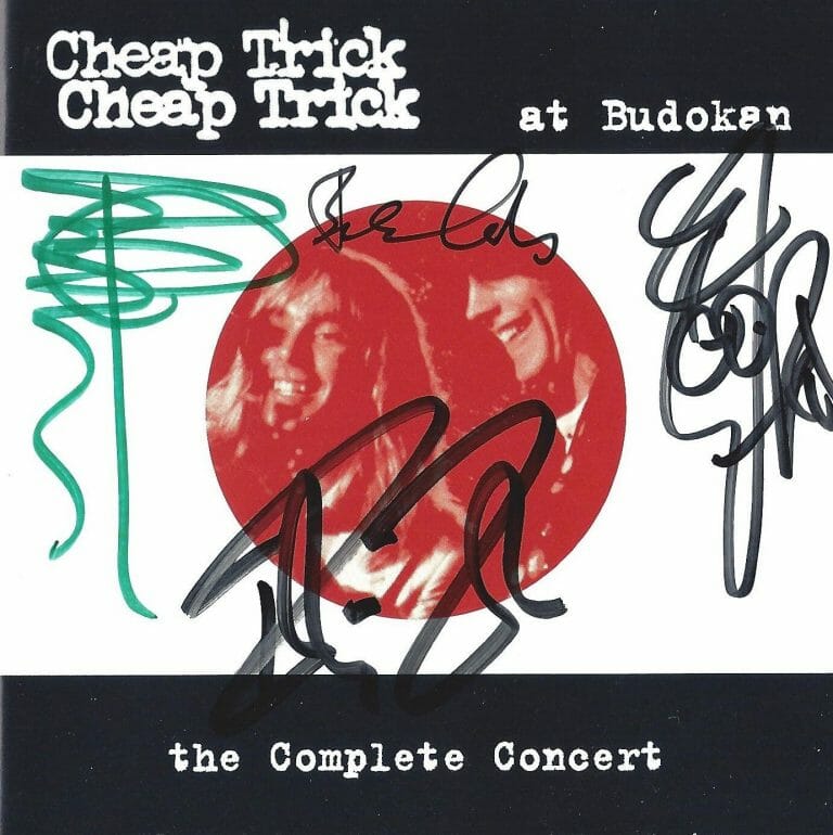 Cheap Trick signed Live at Budokan Deluxe CD by Tom, Bun, Rick, Robin ACOA Opens in a new window ...
