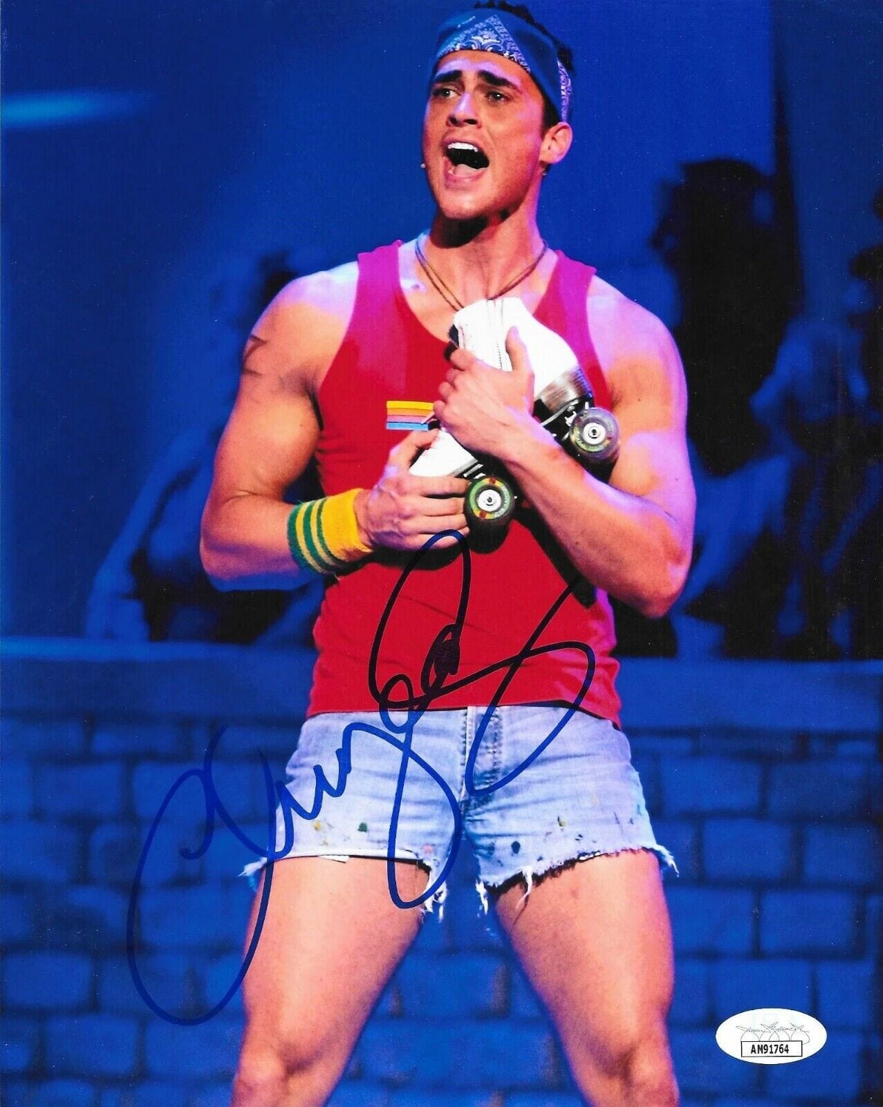 Cheyenne Jackson Actor Singer signed 8x10 photo autographed #1 JSA ...