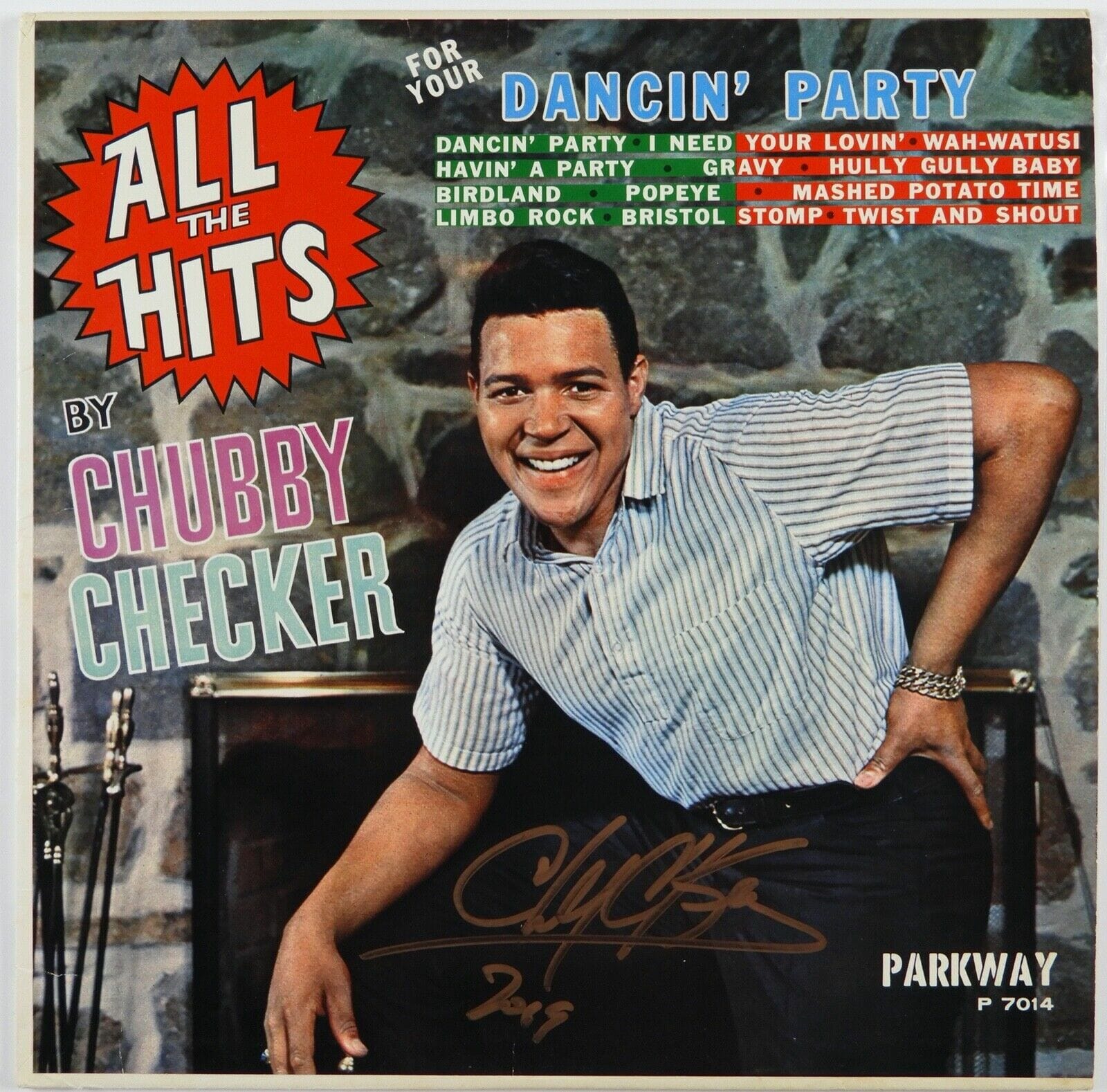 Chubby Checker JSA Signed Autograph Album Record LP All The Hits | Autographia