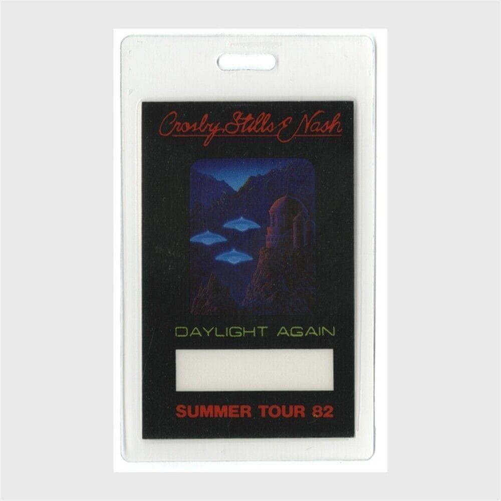 Crosby Stills & Nash 1982 Daylight Again concert tour Laminated ...