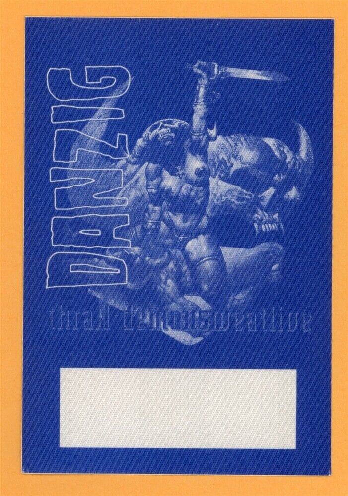 DANZIG Cloth Backstage Pass - 1993 Thrall-Demonsweatlive Tour Opens in ...