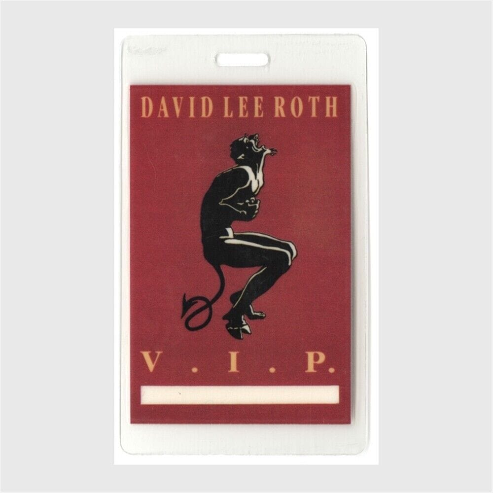 David Lee Roth 1991 A Little Ain't Enough tour Band VIP Laminated ...